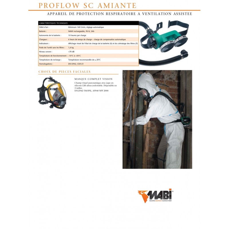 Ventilation assistée PROFLOW masque vision 4000 ML-